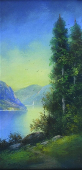 H. Lewis | Landscape with Lake | MutualArt