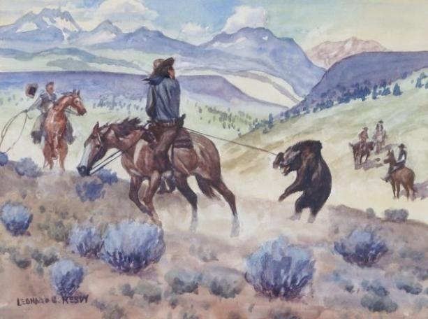 Leonard Howard Reedy | Scouts of the Wagon Train | MutualArt