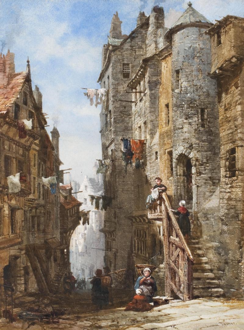 Louise Rayner | A View of Old Edinburgh | MutualArt