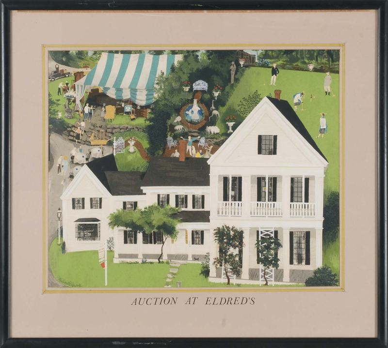 Richard E. Howard | Auction at Eldred's, depicting Eldred's auction ...