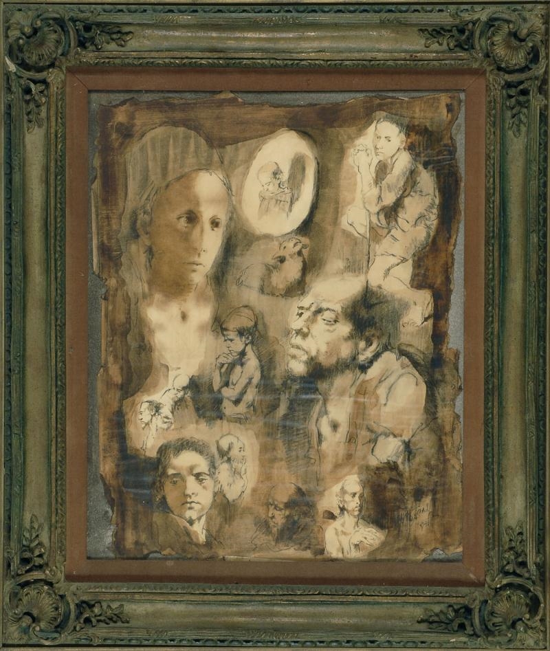 Conger Metcalf | Group of bust studies (1974) | MutualArt