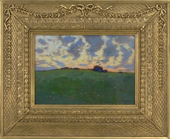 Arthur Wesley Dow | Landscape with Sunset | MutualArt