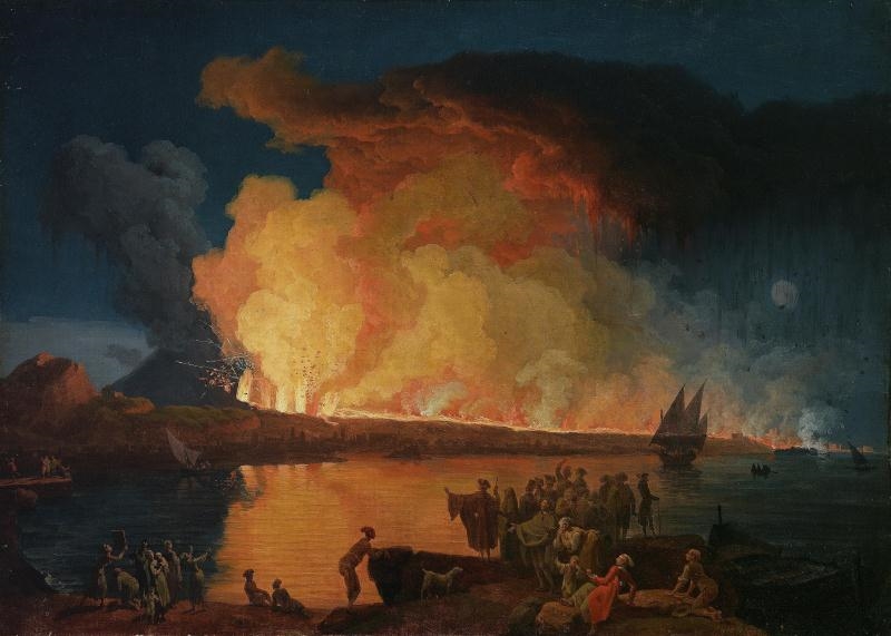 Pierre-Jacques Volaire | The Eruption of Mount Vesuvius of 15th June ...