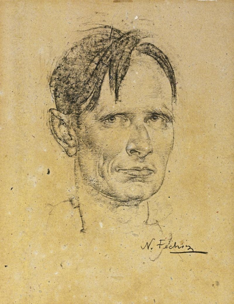 Nicolai Fechin | PORTRAIT OF CHRISTOPHER ISHERWOOD (1949) | MutualArt