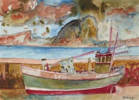 John Bellany | FISH WIFE WITH PURPLE HAIR | MutualArt