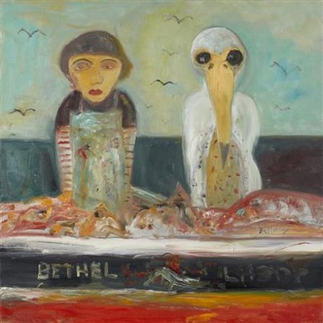 John Bellany | FISH WIFE WITH PURPLE HAIR | MutualArt