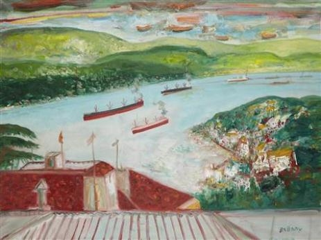 John Bellany | FISH WIFE WITH PURPLE HAIR | MutualArt