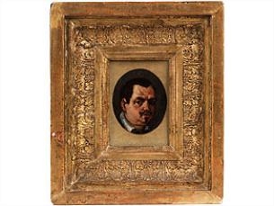 Agostino Carracci | OVAL MINIATURE PORTRAIT OF HIS BROTHER ANNIBALE ...