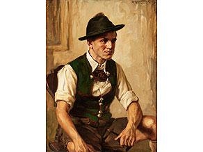 Fritz Müller | HALF-LENGTH PORTRAIT OF A YOUNG MAN | MutualArt