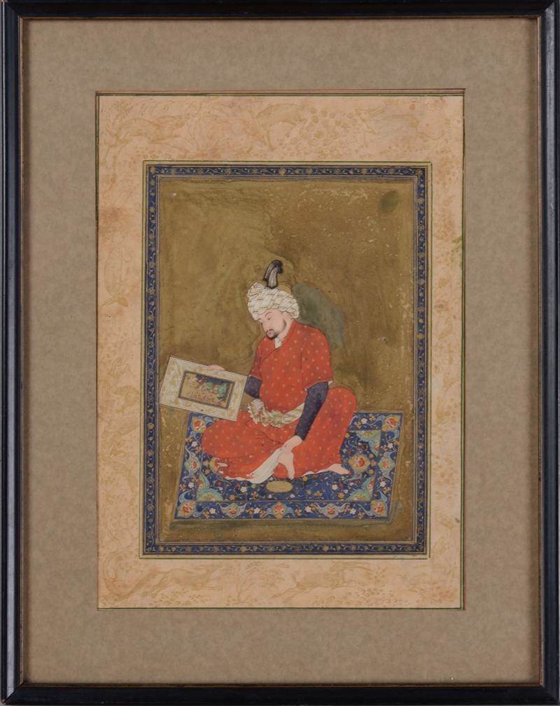 Persian School, 19th Century | PORTRAIT OF A SAFAVID PRINCE | MutualArt