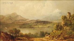 Andrew Melrose | Landscape with Tranquil Lake | MutualArt