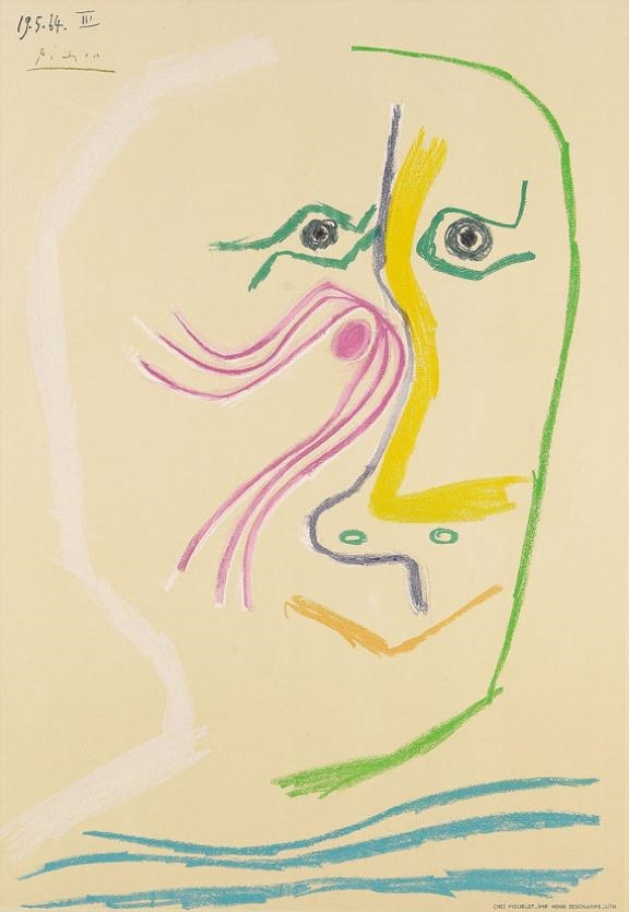 Pablo Picasso | Poster for Bonne Fete exhibition (1961) | MutualArt