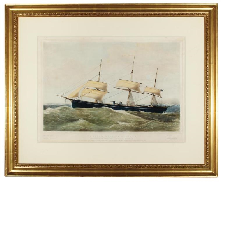 Currier & Ives | U.S. Steam Frigate Niagara (1857) | MutualArt