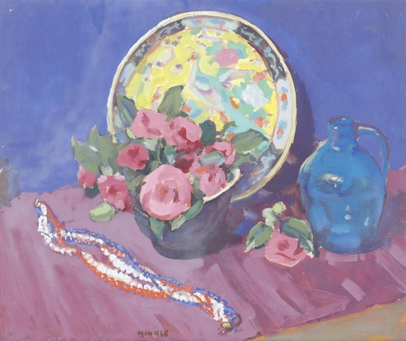 Clarence Hinkle | Still life with flowers | MutualArt