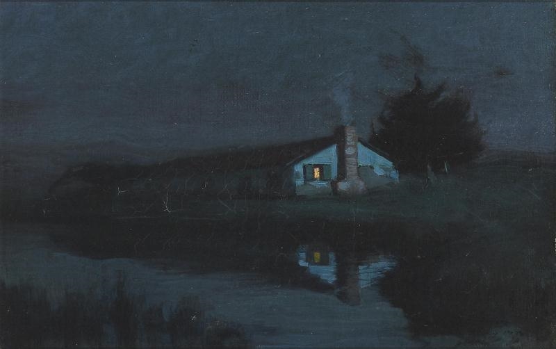 Charles Rollo Peters | Twilight on the Farm (1902) | MutualArt