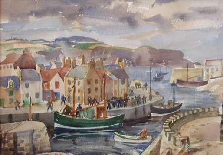 Adam Bruce Thomson | EYEMOUTH HARBOUR | Artwork performance at auction ...