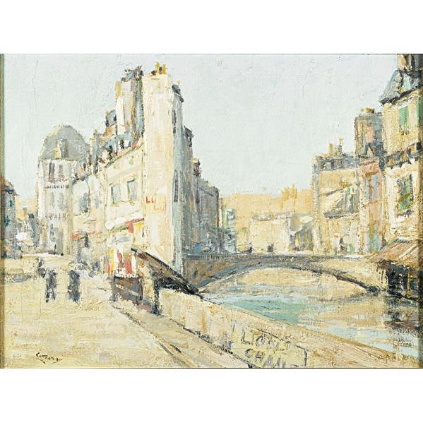 Jay Hall Connaway | Breton cityscape | MutualArt