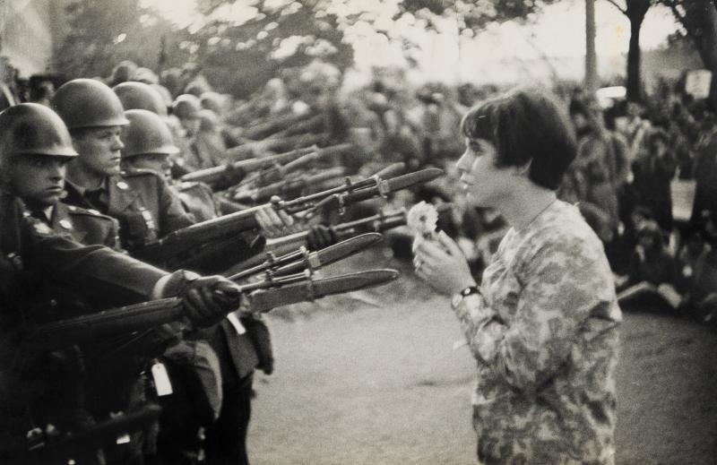 Marc Riboud | Flower girl Washington (1968) | MutualArt
