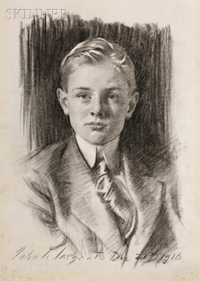 John Singer Sargent | Portrait of Henry L. Higginson II (1916) | MutualArt