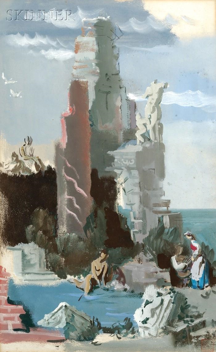 Aleksandr Yevgeniyevich Yakovlev | FIGURES ON THE BEACH | MutualArt