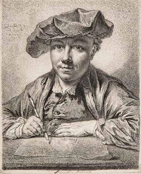 Georg Friedrich Schmidt | Self-portrait (1752) | MutualArt