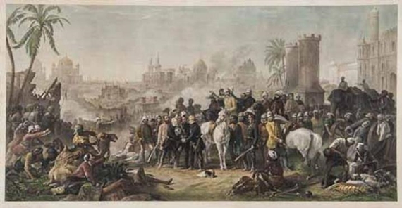 Thomas Jones Barker | The Relief of Lucknow, and the triumphant meeting ...