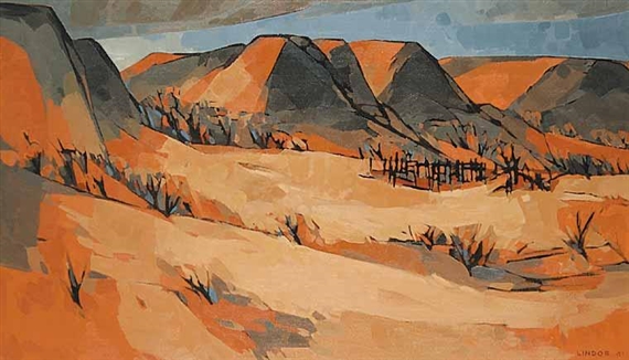 Luke Lindoe | A Hat Afternoon Before the Green of Spring (1981) | MutualArt