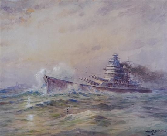 George F. Schultz | BATTLE SHIP | MutualArt