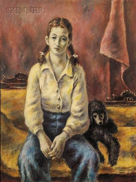 Stanley Twardowicz | Companions/A Girl and Her Dog | MutualArt