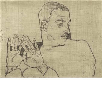 Schiele Egon | Portrait of Arthur Roessler, 1914 (1969) | MutualArt