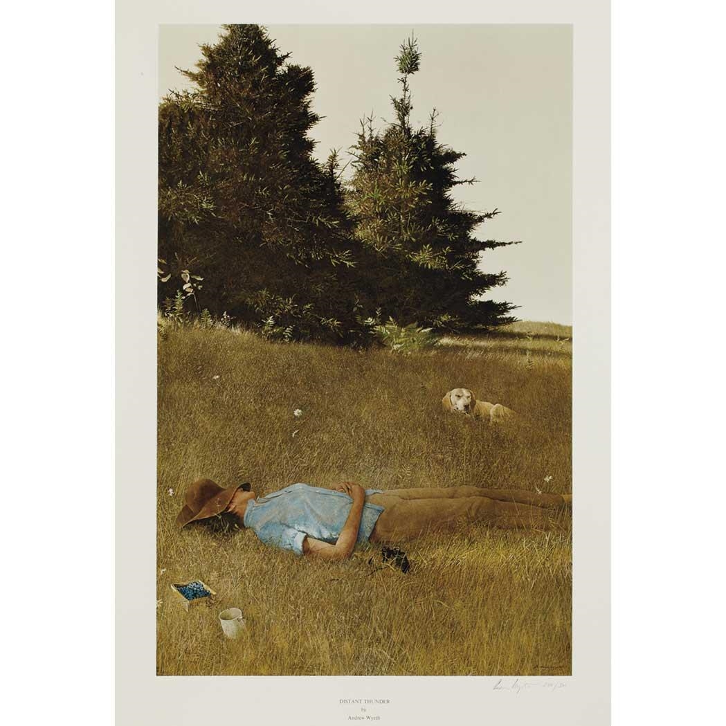 Andrew Wyeth | DISTANT THUNDER (1980) | MutualArt