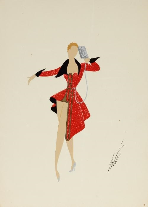 Erté | Trombone costume | MutualArt