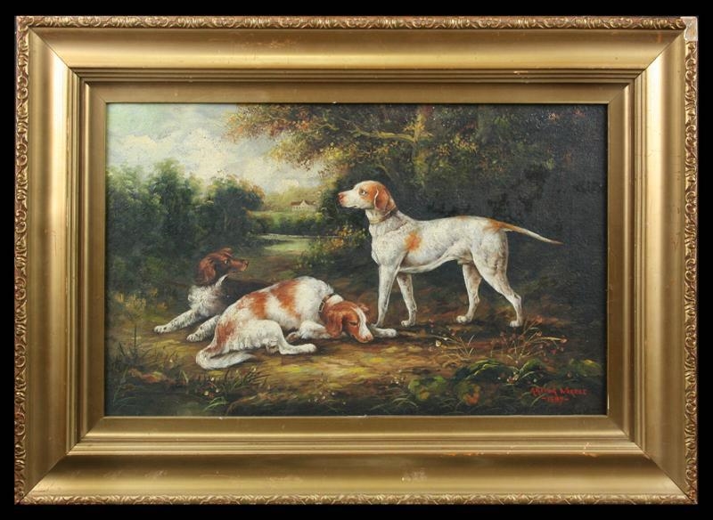 Arthur Wardle | Hunting Dogs (1889) | MutualArt