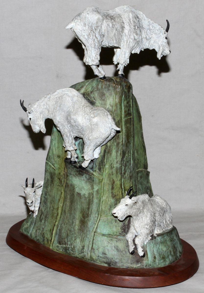 J. Shirley Bothum | GOATS ON A MOUNTAIN | MutualArt