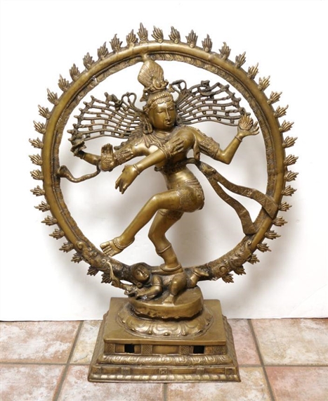 Unknown | Figure of Hindu god Shiva in wheel | MutualArt