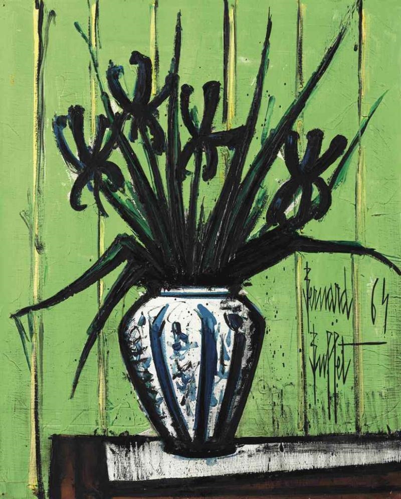 Bernard Buffet | Vase de fleurs (1966) | MutualArt