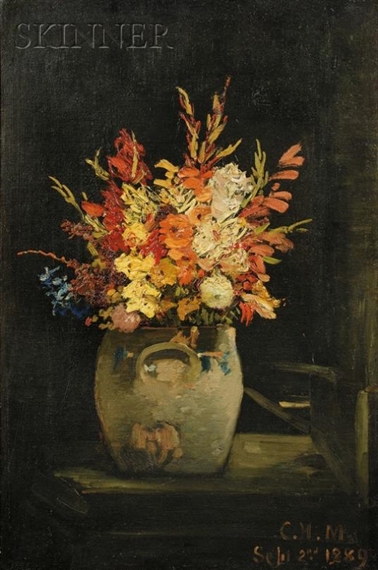 Charles H. Miller | Still Life with Flowers (1889) | MutualArt