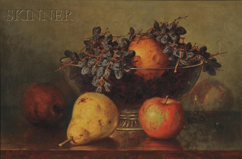 Frederick Stone Batcheller | Still Life with Fruit in a Footed Glass ...