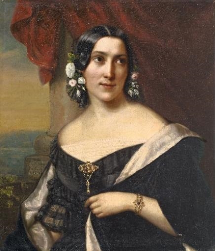 Albert Kornek | PORTRAIT OF THE ARTIST´S WIFE (1842 - 1844) | MutualArt