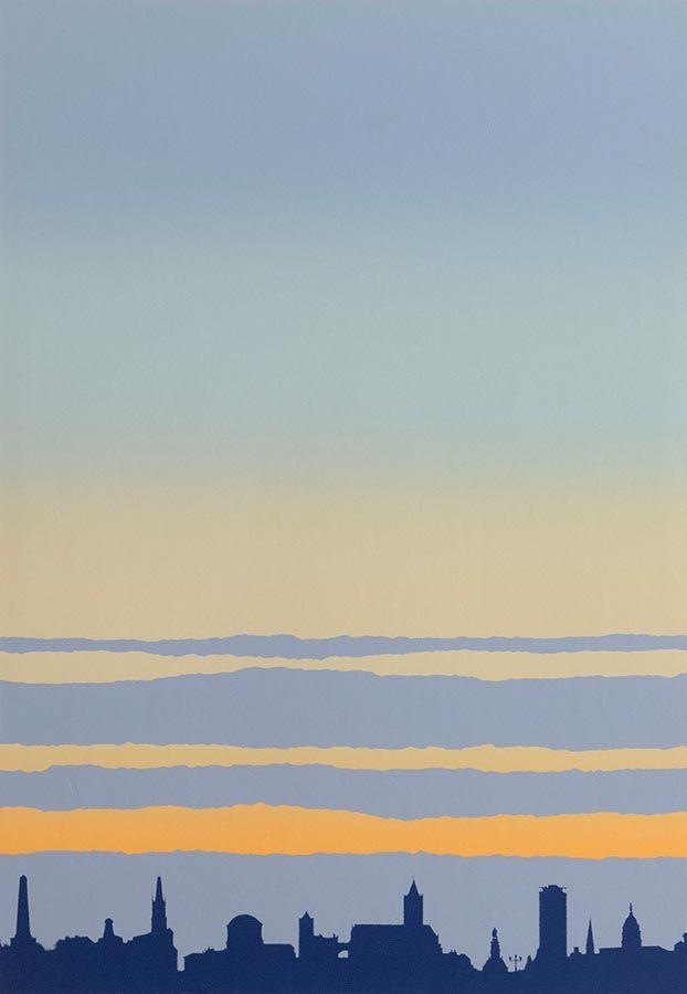 Robert Ballagh | Dublin Skyline (1988) | MutualArt