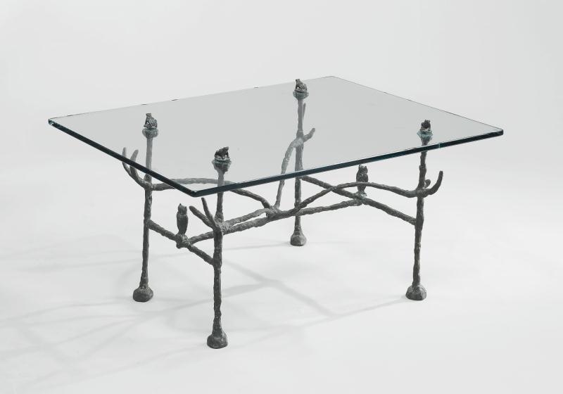 Diego Giacometti | TABLE BASSE TRAPEZOIDALE: MODÈLE AUX HIBOUX ET AUX ...