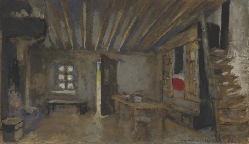 Édouard Vuillard | INTÉRIEUR D'AUBERGE, MAQUETTE DE DÉCOR POUR 'LA ...