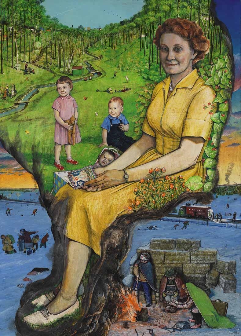 William Kurelek | Mendelssohn in Canadian Winter (1967) | MutualArt