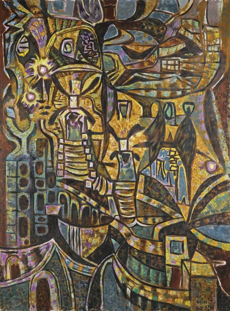 Nikos Hadjikyriakos-Ghika | Nocturnal Houses, Athens (1967) | MutualArt