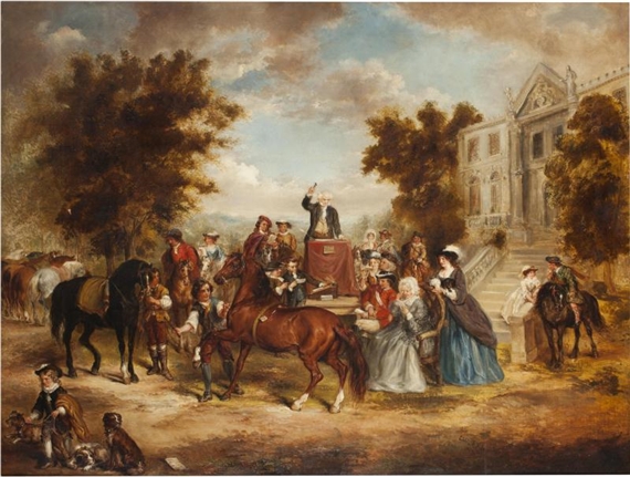 Edwin Frederick Holt | The horse auction | MutualArt