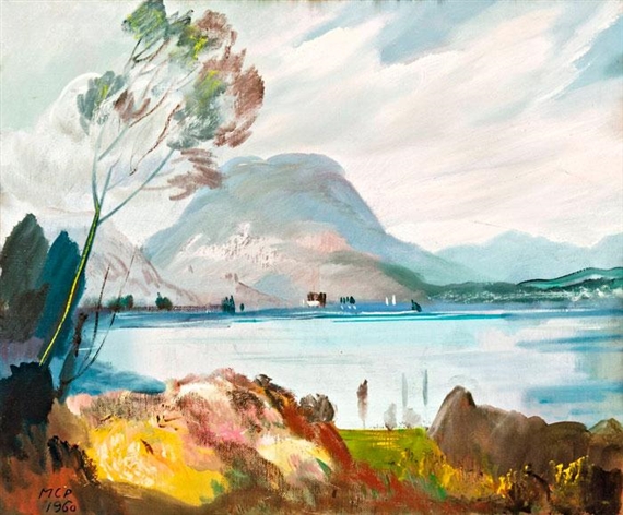 C. Pál Molnár | Italian landscape (1960) | MutualArt