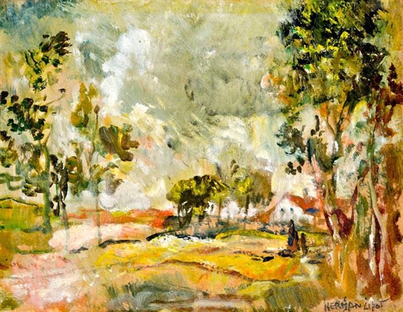 Herman Lipot | View of the village | MutualArt