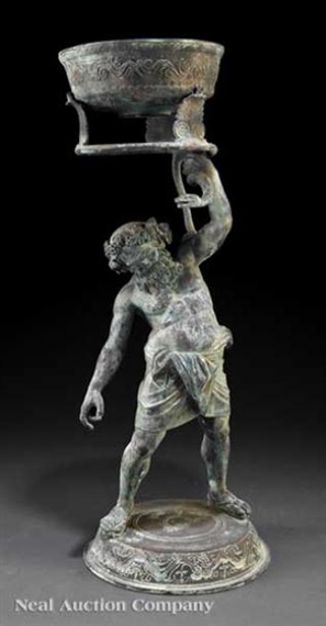 Neapolitan School, 19th Century | figure of Hercules with a serpent ...