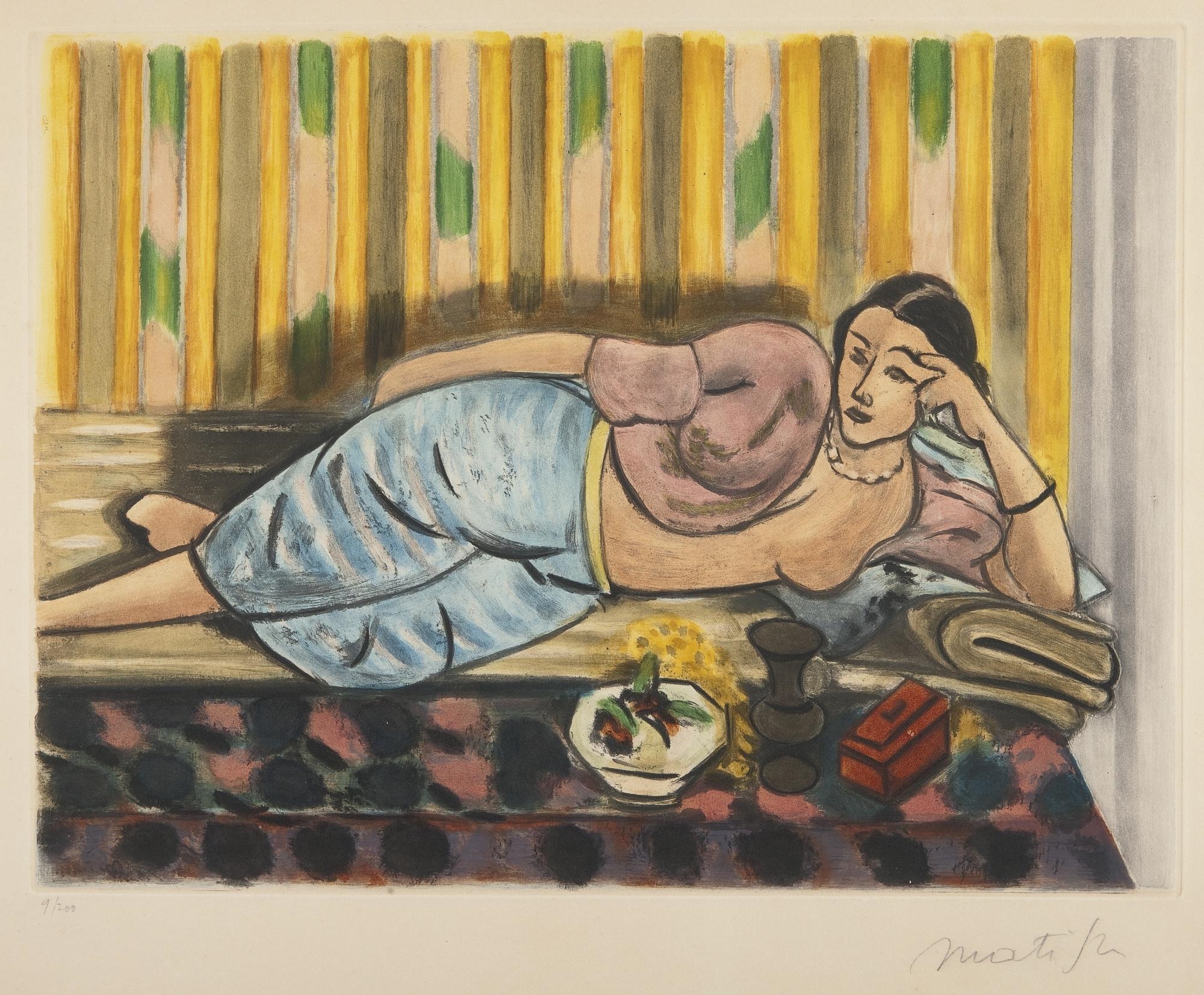 Henri Matisse | ODALISQUE AU COFFRET ROUGE (D. III) (Circa 1952 ...