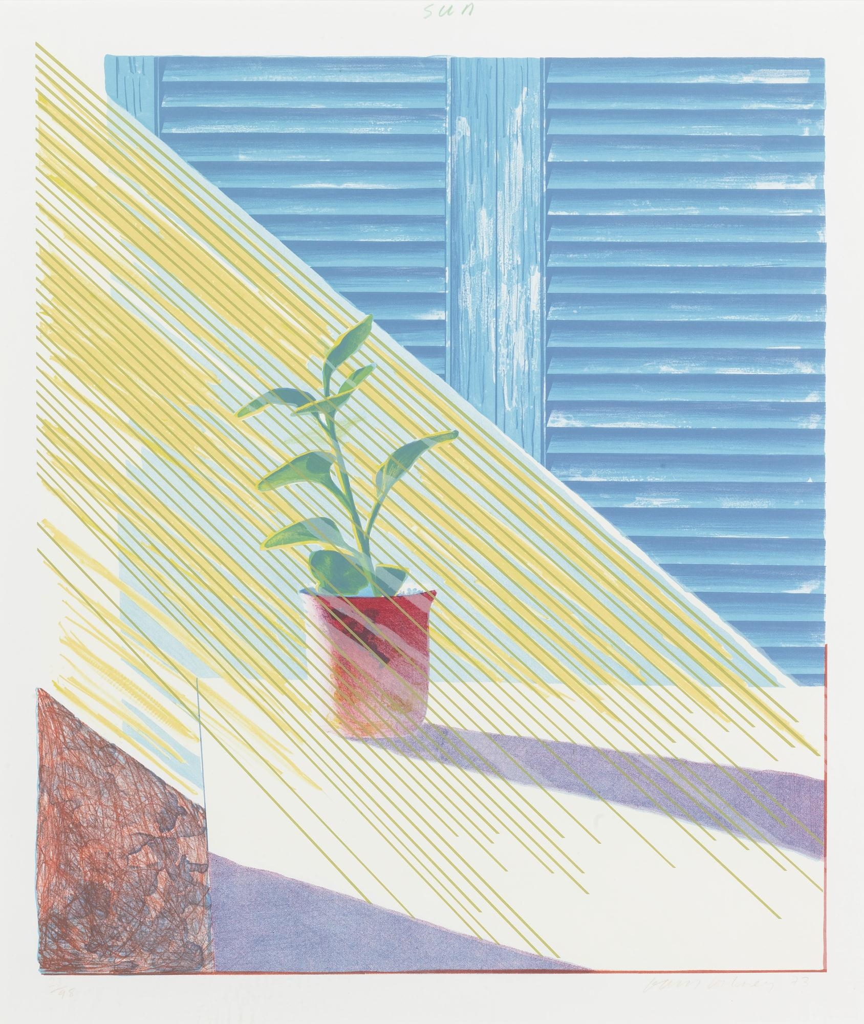 David Hockney | Rain, from The Weather Series (S.A.C. 137) (1973 ...